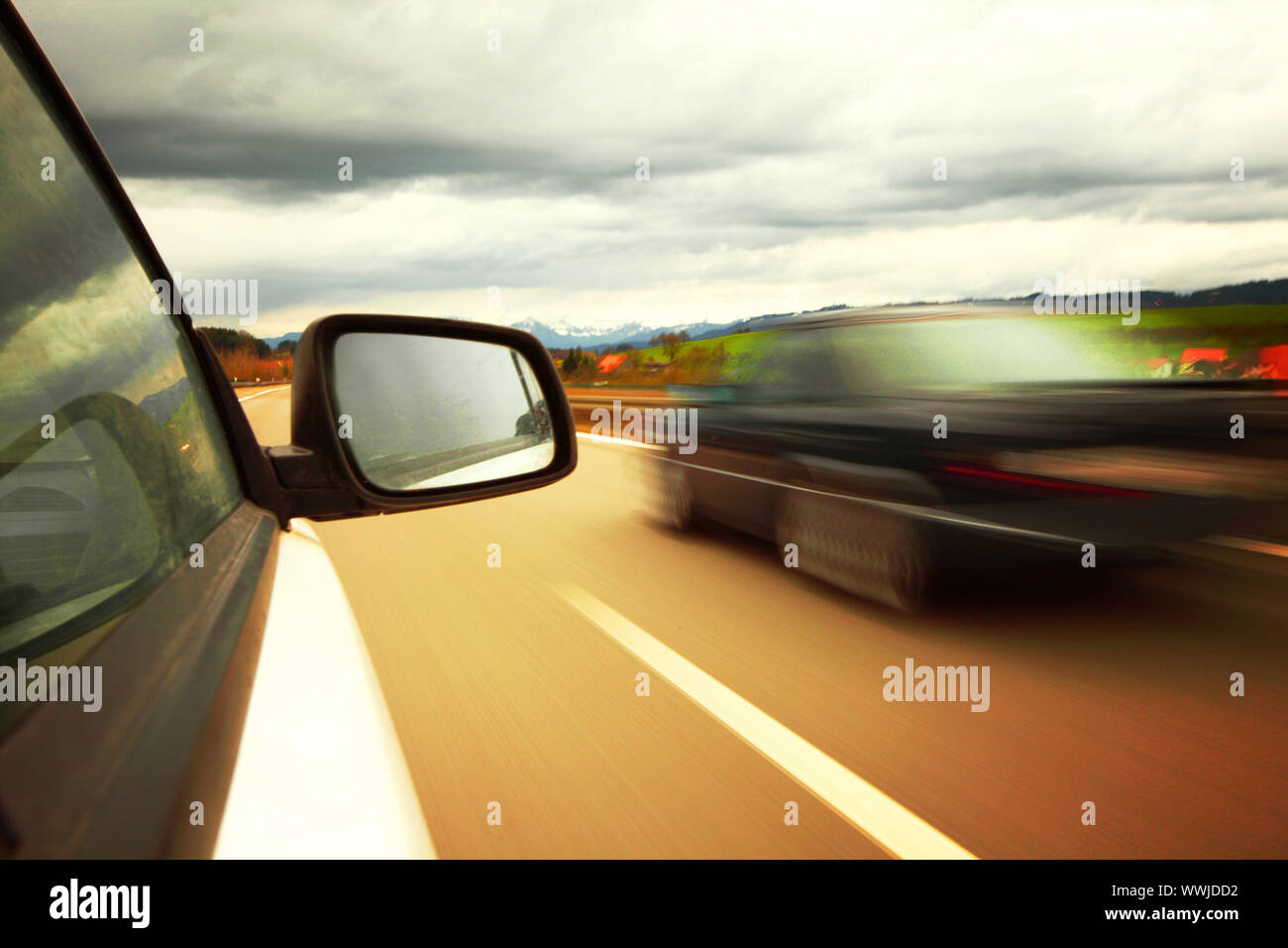 day drive on car Stock Photo - Alamy