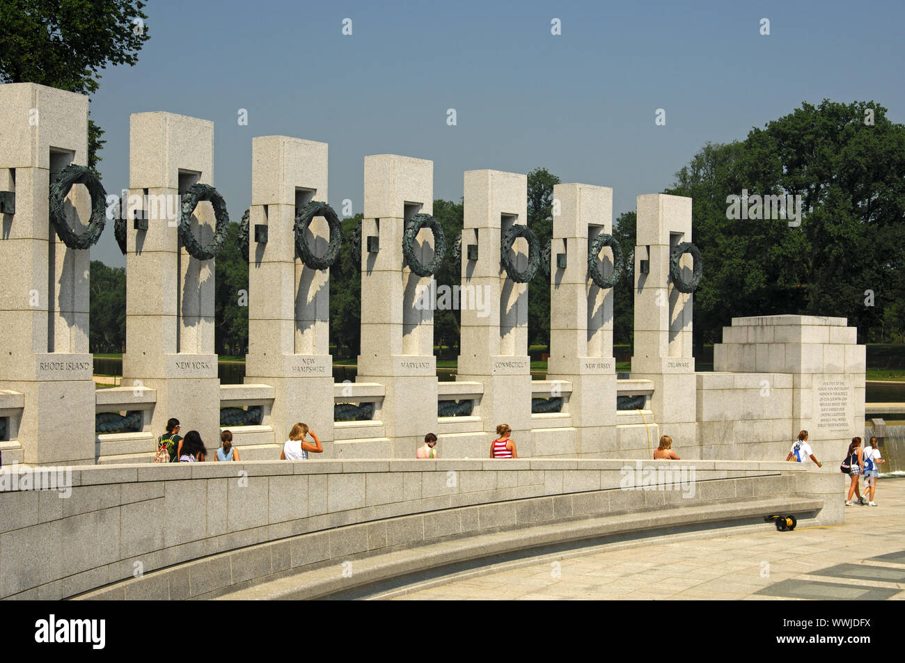 Memorial Columns in the Pacific Round Arch in the Monument to the ...