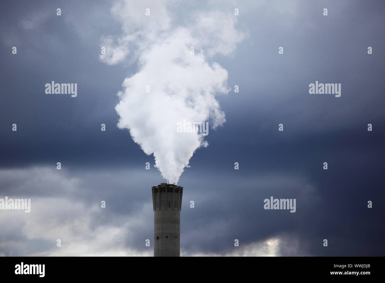 gray smoke in the sky Stock Photo - Alamy