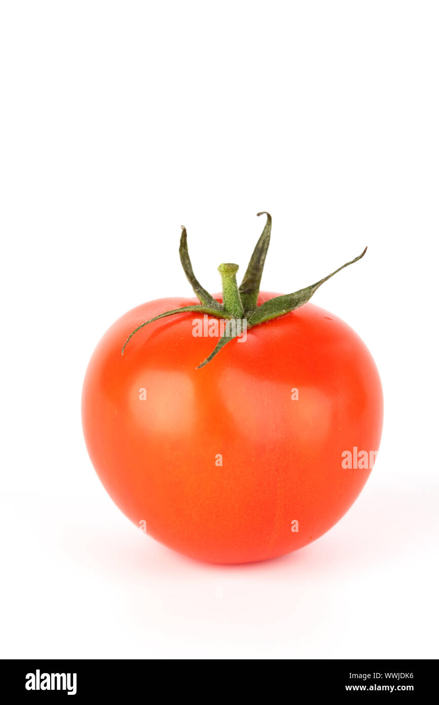 one tomato isolated on white background Stock Photo - Alamy