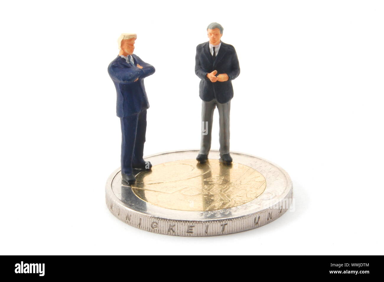 business man and money isolated on white background Stock Photo - Alamy