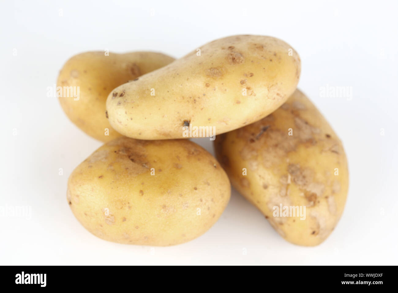 potato pile isolated on white background Stock Photo - Alamy