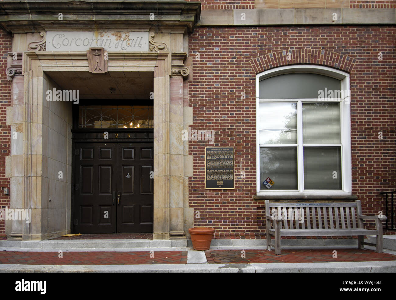 Entrance to Corcoran Hall George Washington University Stock Photo - Alamy