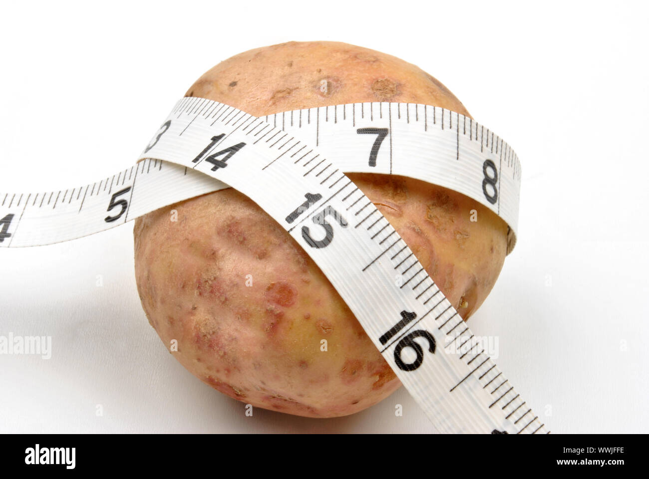 Potato and tape measure hi-res stock photography and images - Alamy