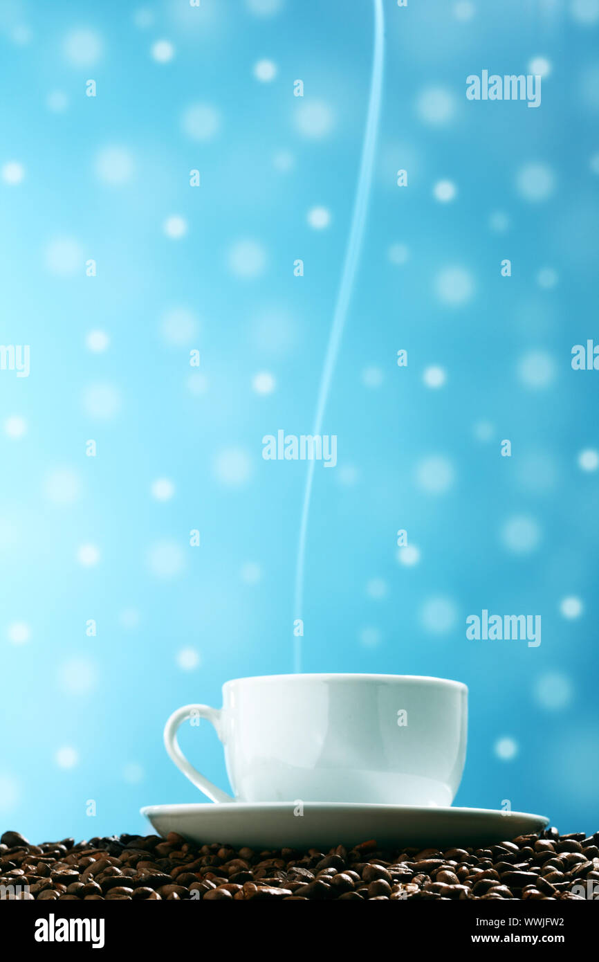 magic morning coffee spot background Stock Photo - Alamy