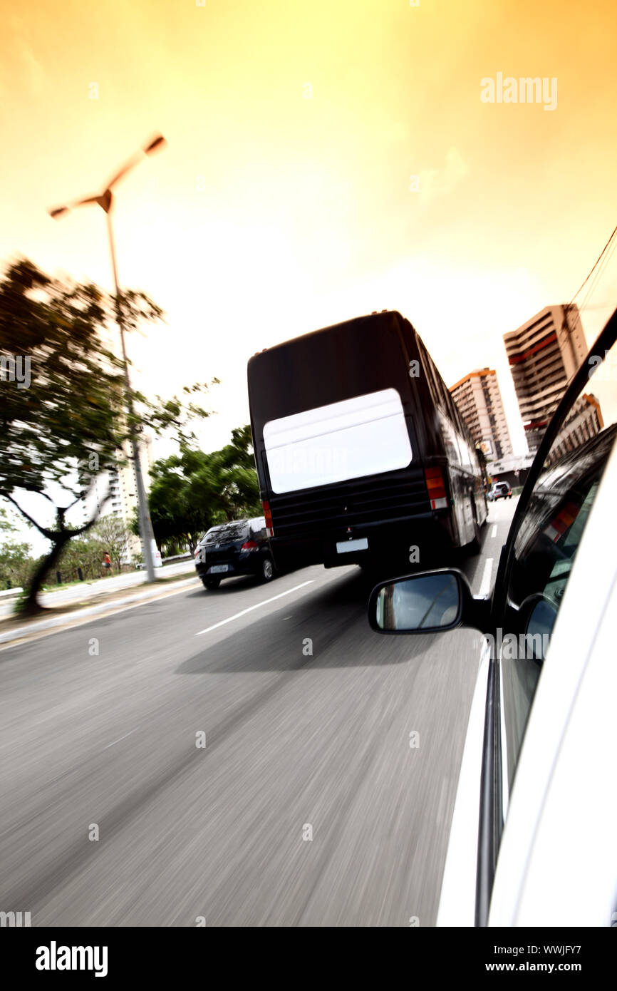 speedy day drive on car Stock Photo - Alamy