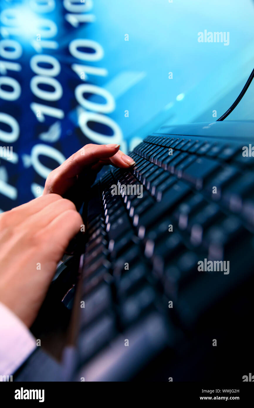 programmer have data info confirmation Stock Photo - Alamy