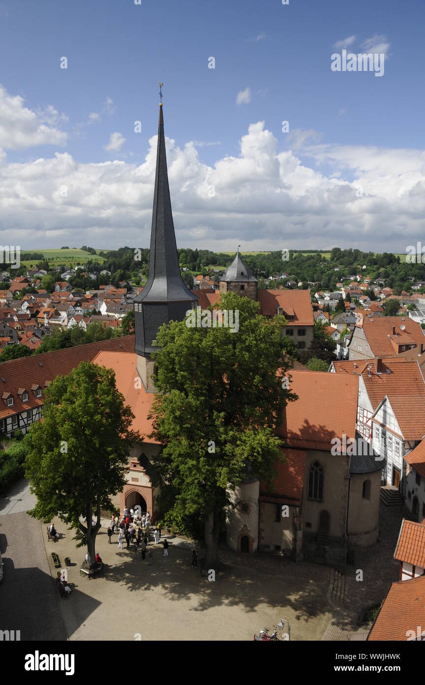 Old town of Schlitz Stock Photo - Alamy