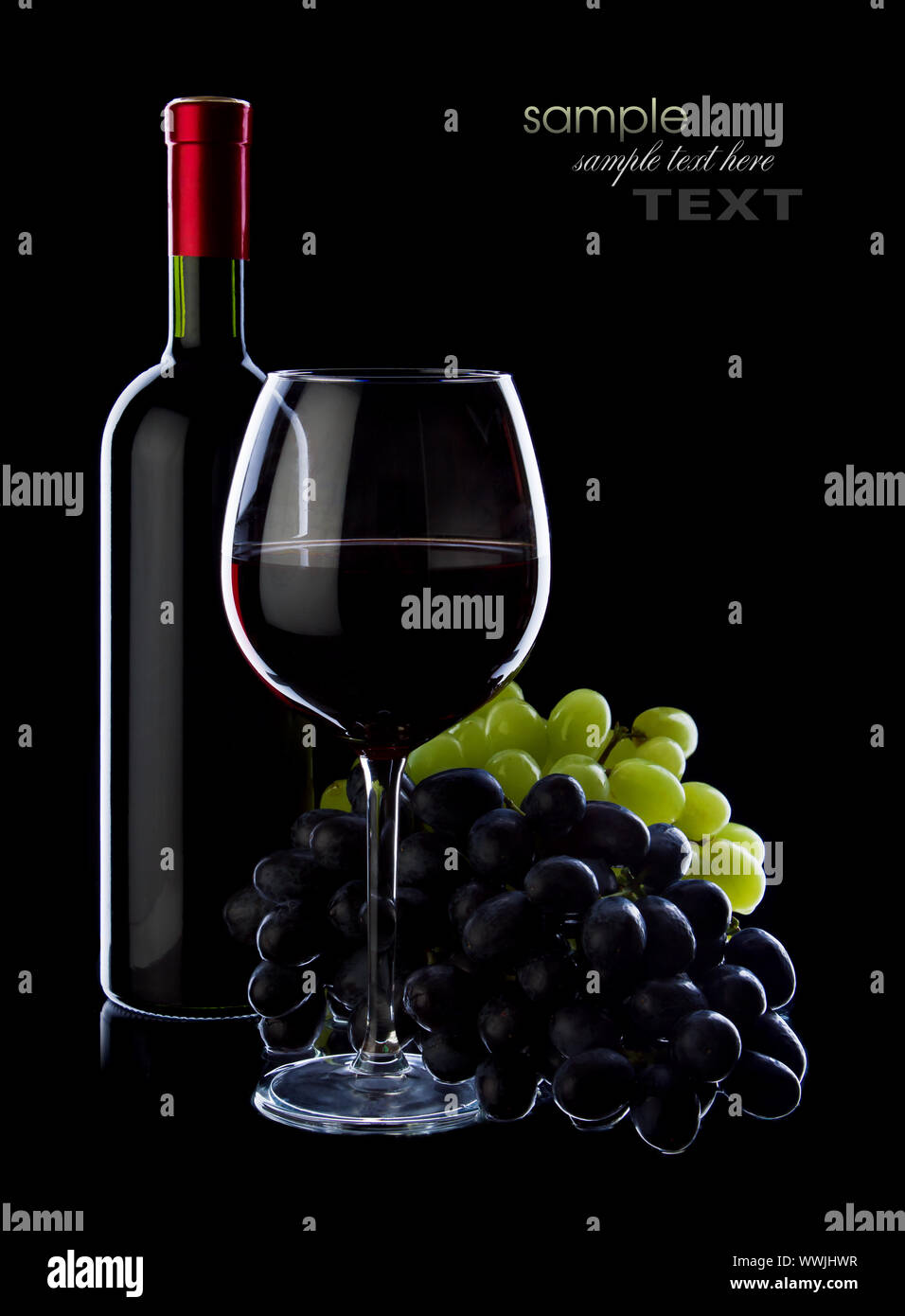Grape red wine in a dark tone Stock Photo - Alamy