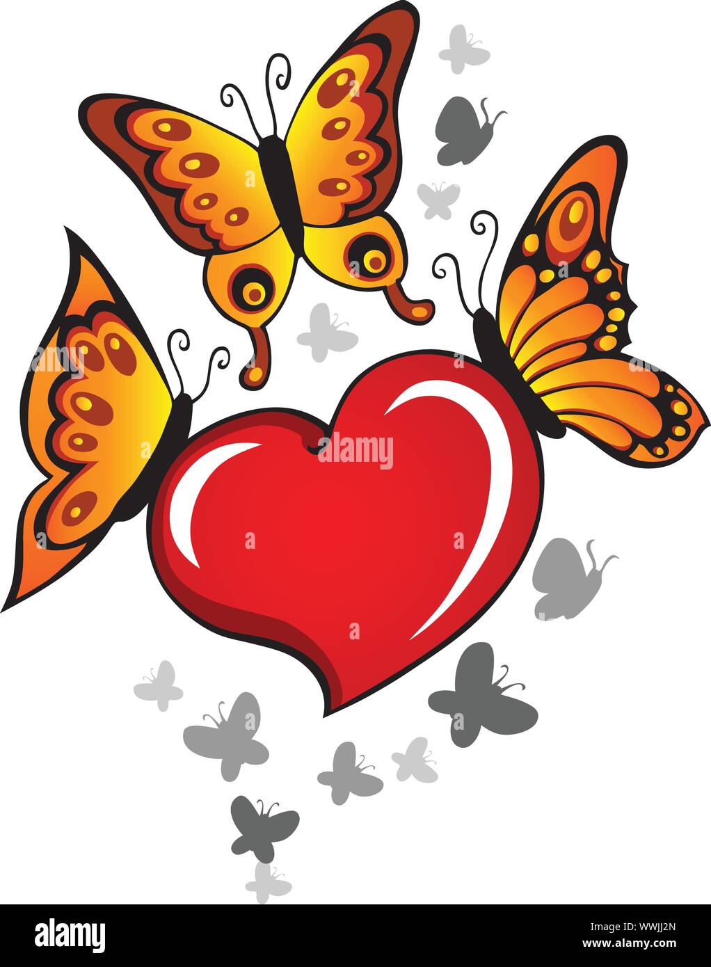 Heart theme image 6 Stock Vector Image & Art - Alamy