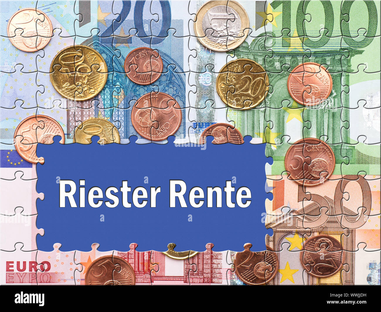 Riester pension - old-age provision concept Stock Photo - Alamy