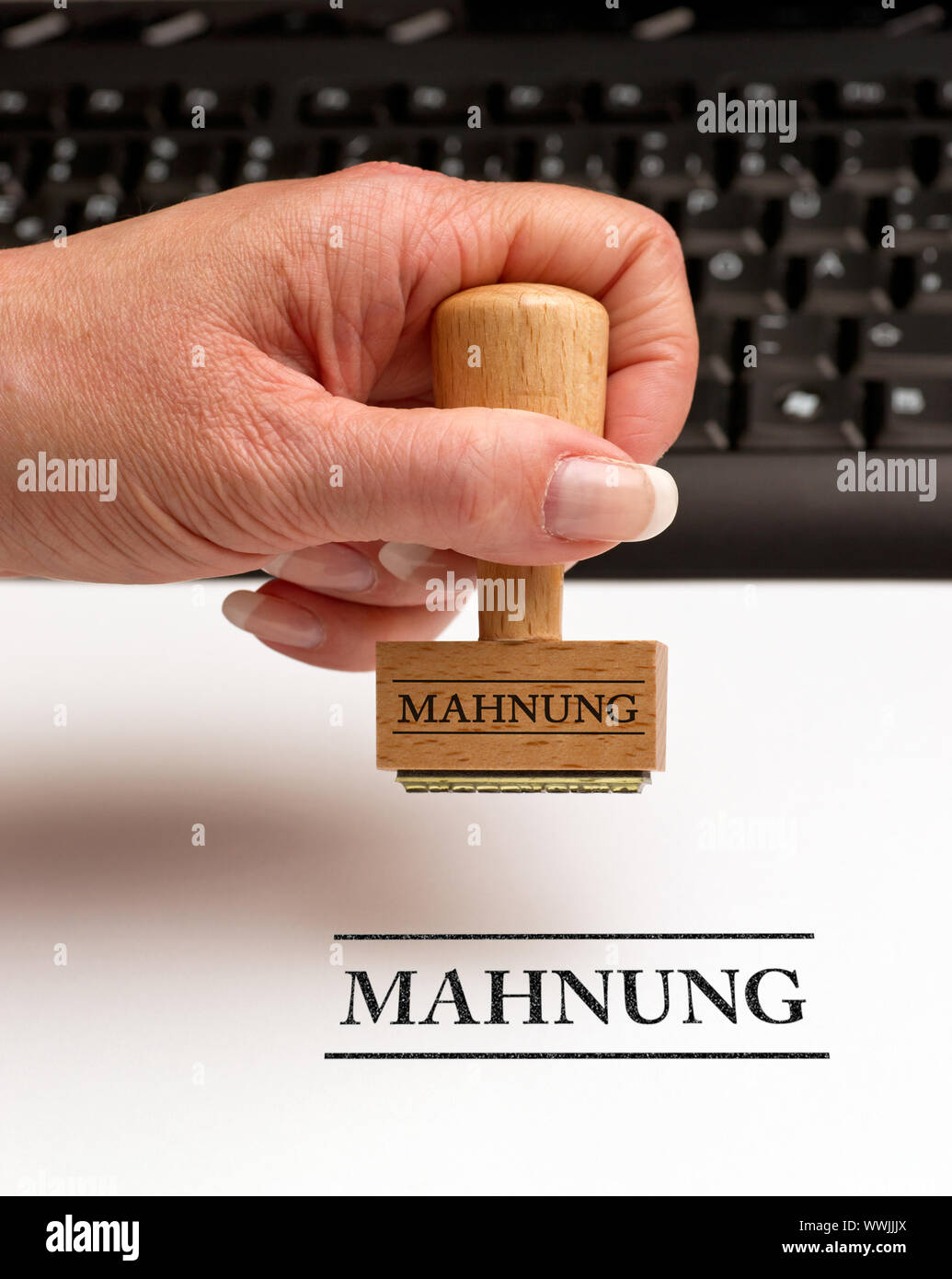 Reminder - Stamp Concept Office and Administration Stock Photo - Alamy