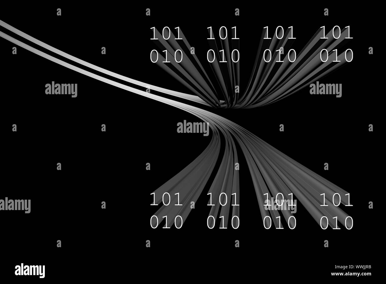 3d data flow abstract cyberspace background Stock Photo - Alamy