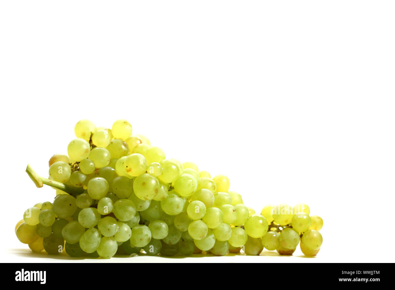 green grape isolated on white background Stock Photo - Alamy