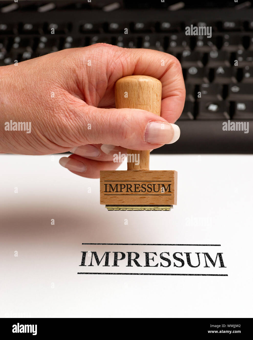 Imprint - Business Concept Stock Photo - Alamy