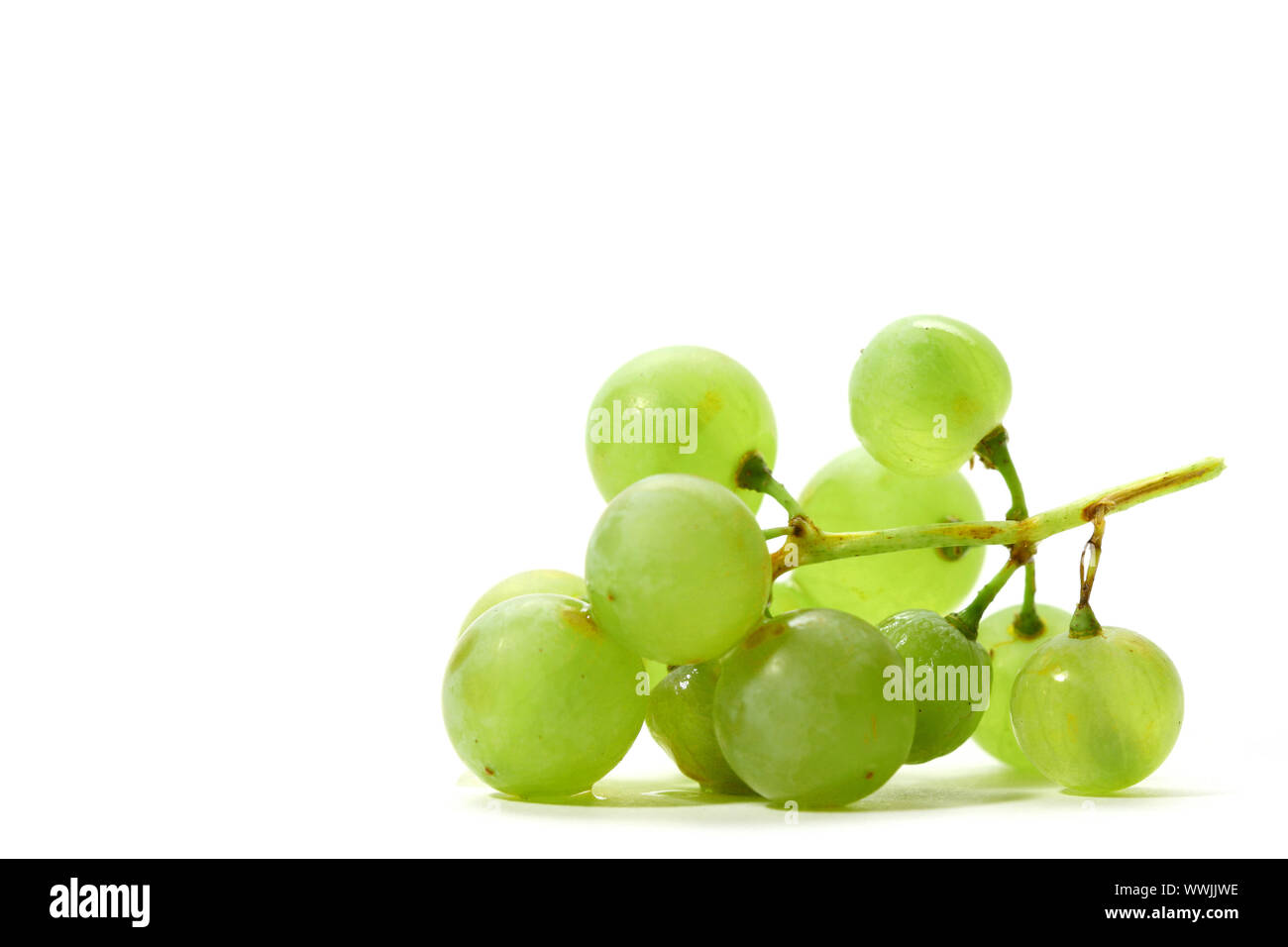green grape isolated on white background Stock Photo - Alamy