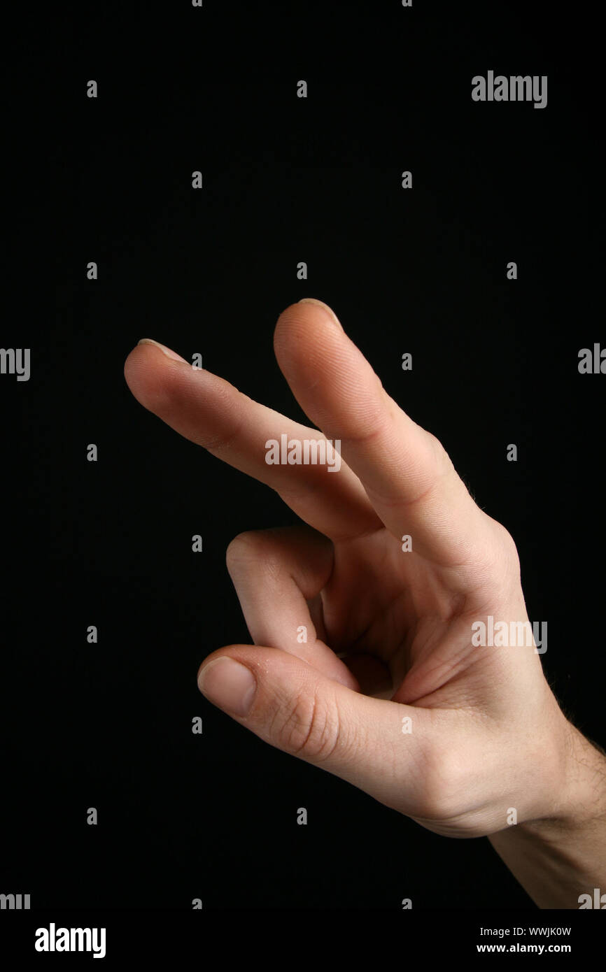 Human hand sign hi-res stock photography and images - Alamy