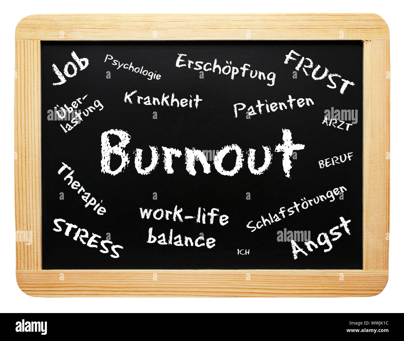 Burnout - Concept board Stock Photo - Alamy