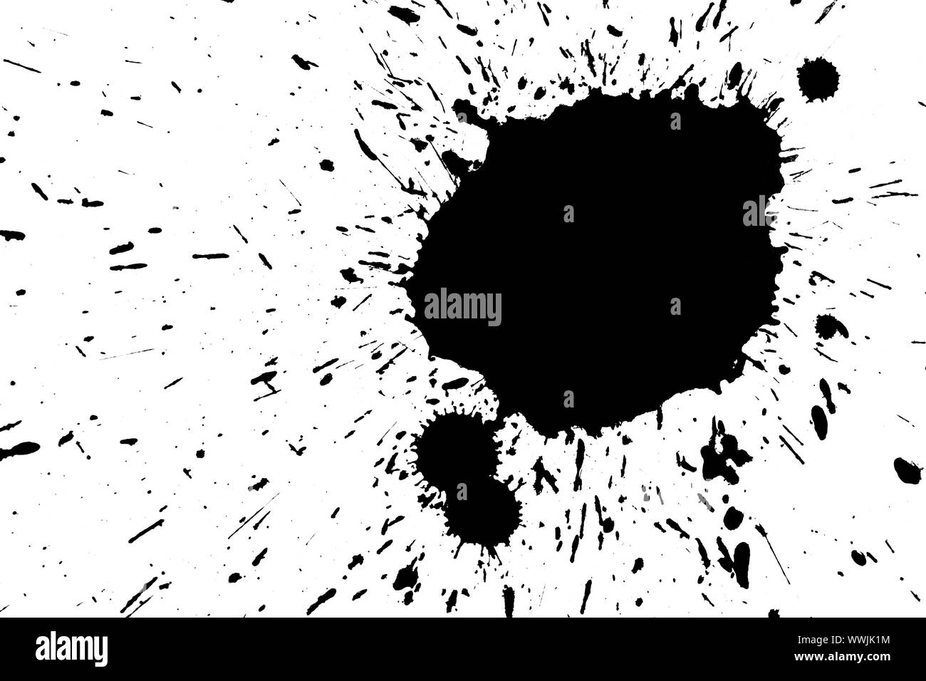 ink splash on white background Stock Photo - Alamy