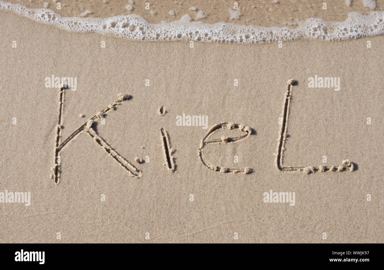 Kiel and the beach by the sea Stock Photo - Alamy