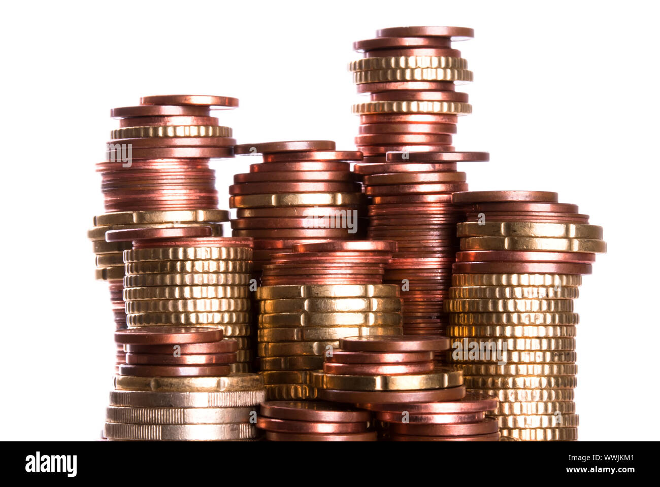 Coin stack inflation hi-res stock photography and images - Alamy