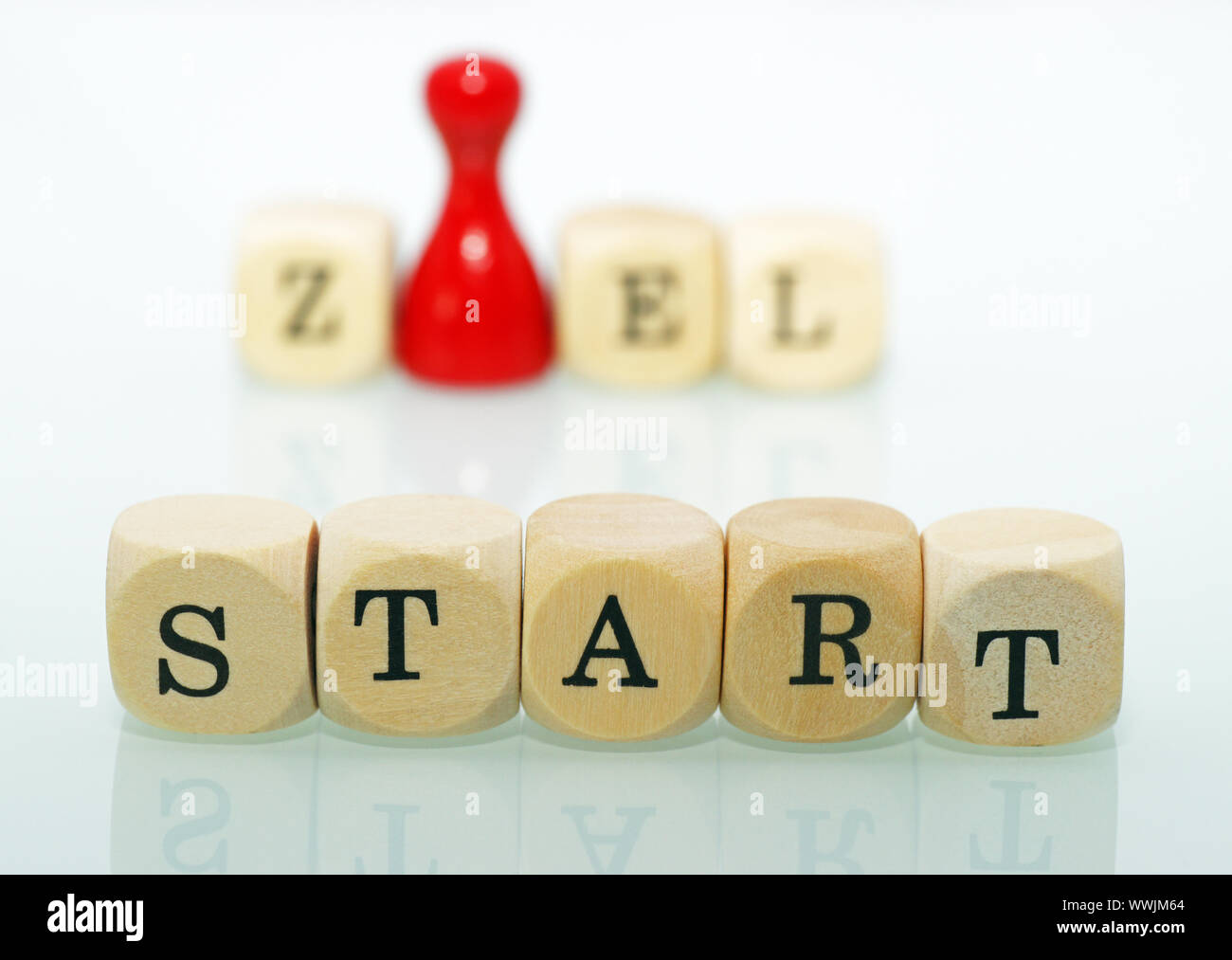 Start - Destination Stock Photo - Alamy