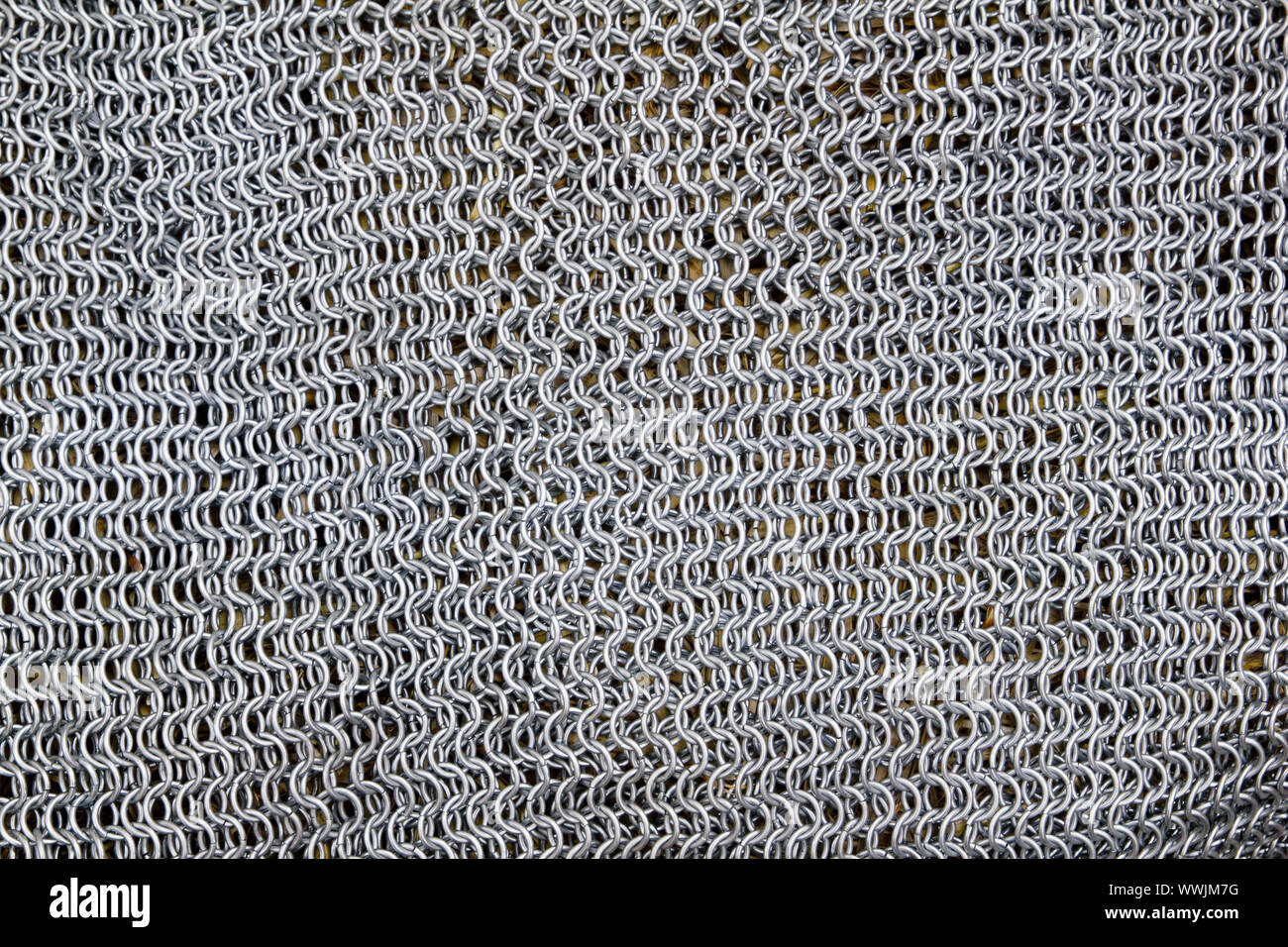 antique knight metal sword protection net texture Stock Photo - Alamy
