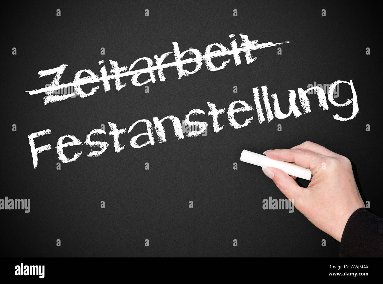 Temporary and permanent employment Stock Photo - Alamy