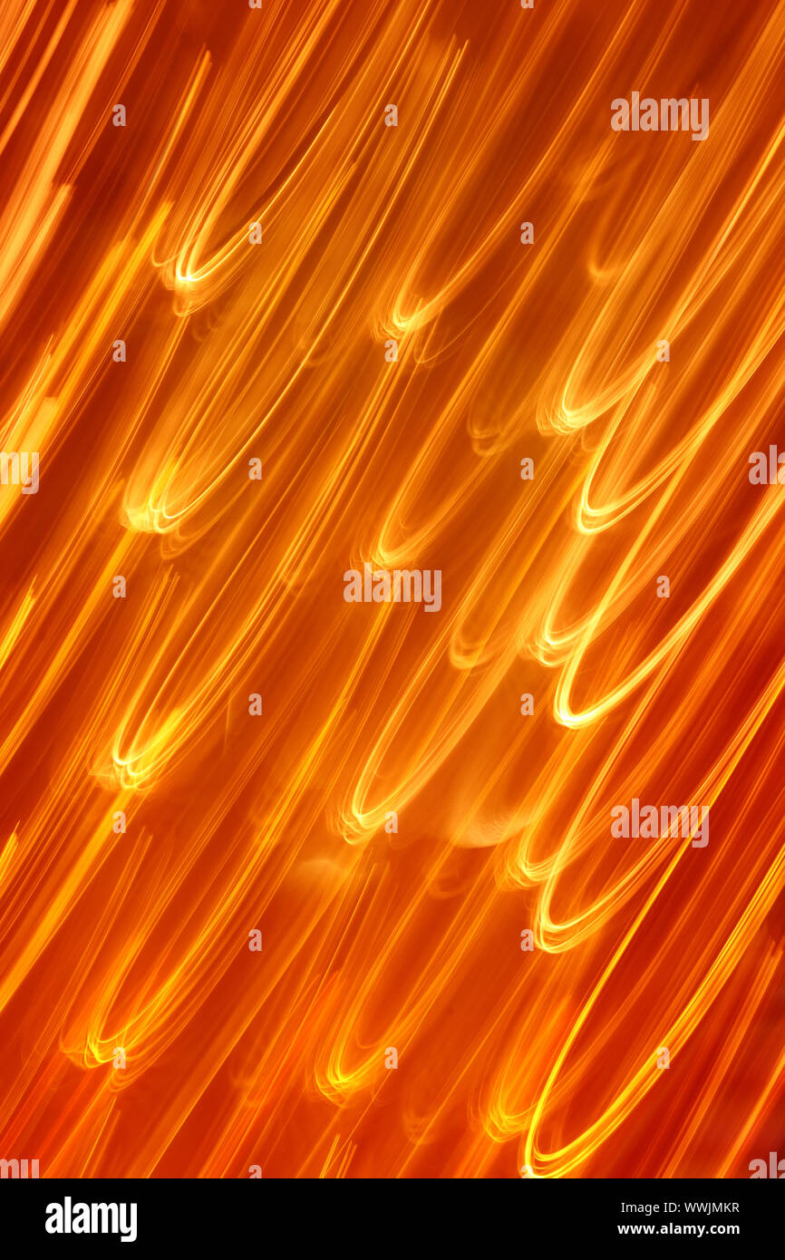abstract light background red orange night lights pattern Stock Photo ...