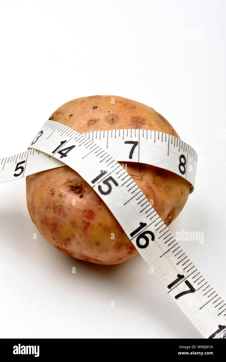 Potato and tape measure hi-res stock photography and images - Alamy