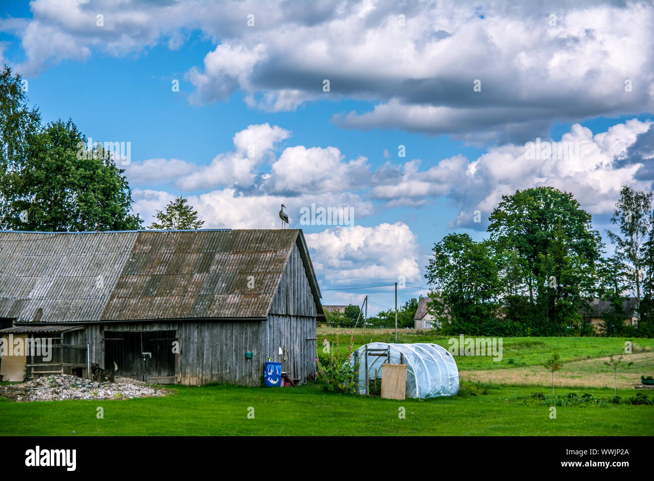 View village farmers houses hi-res stock photography and images - Alamy
