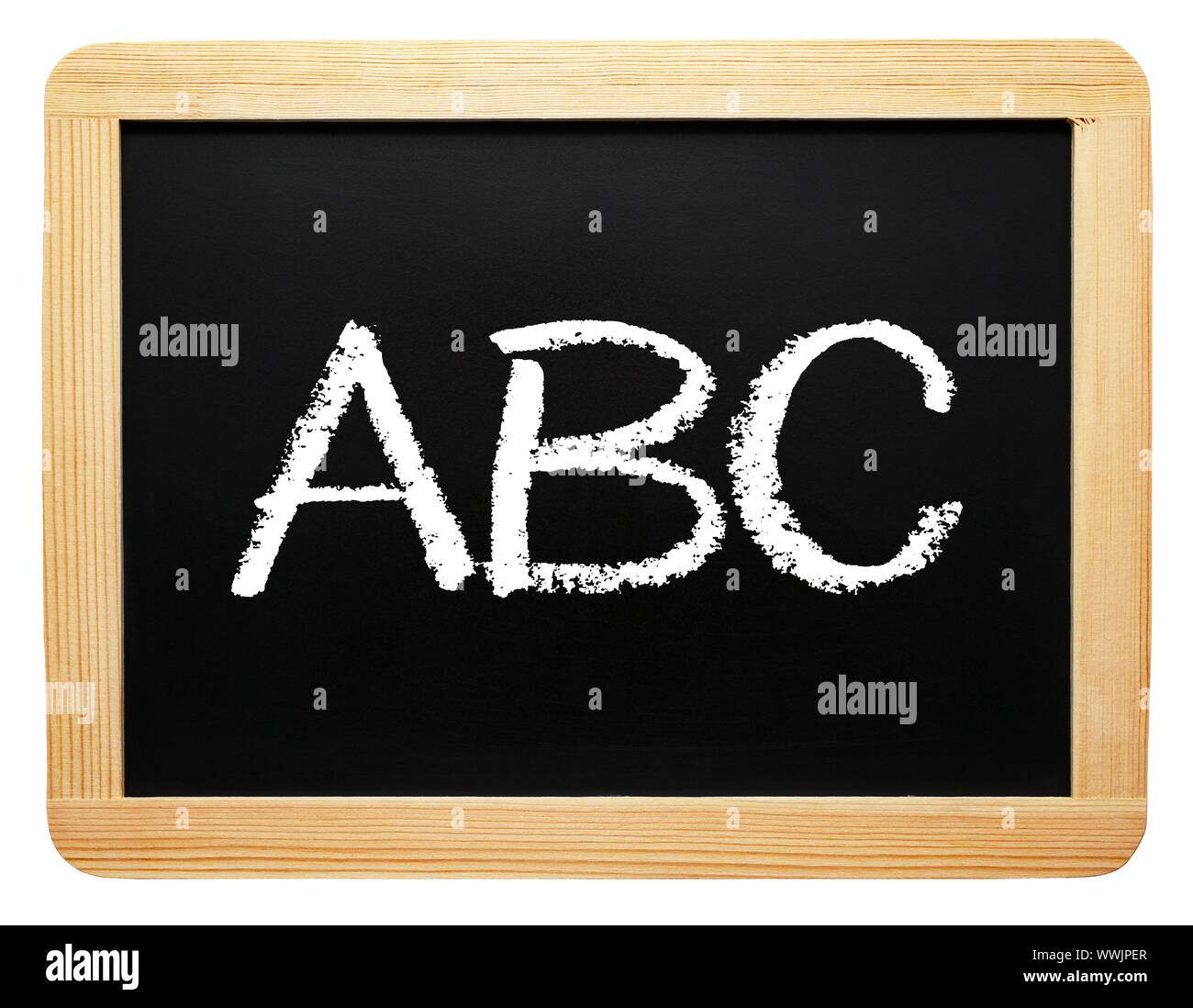 ABC - Chalk board Stock Photo - Alamy