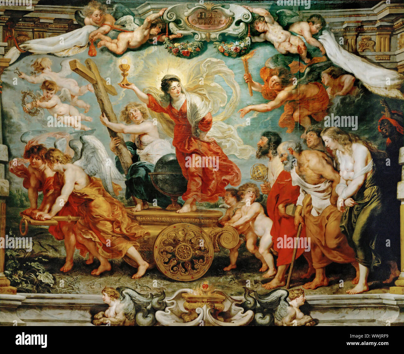 Triumph of Faith. (Allegory of the victory of Catholic faith over the ...