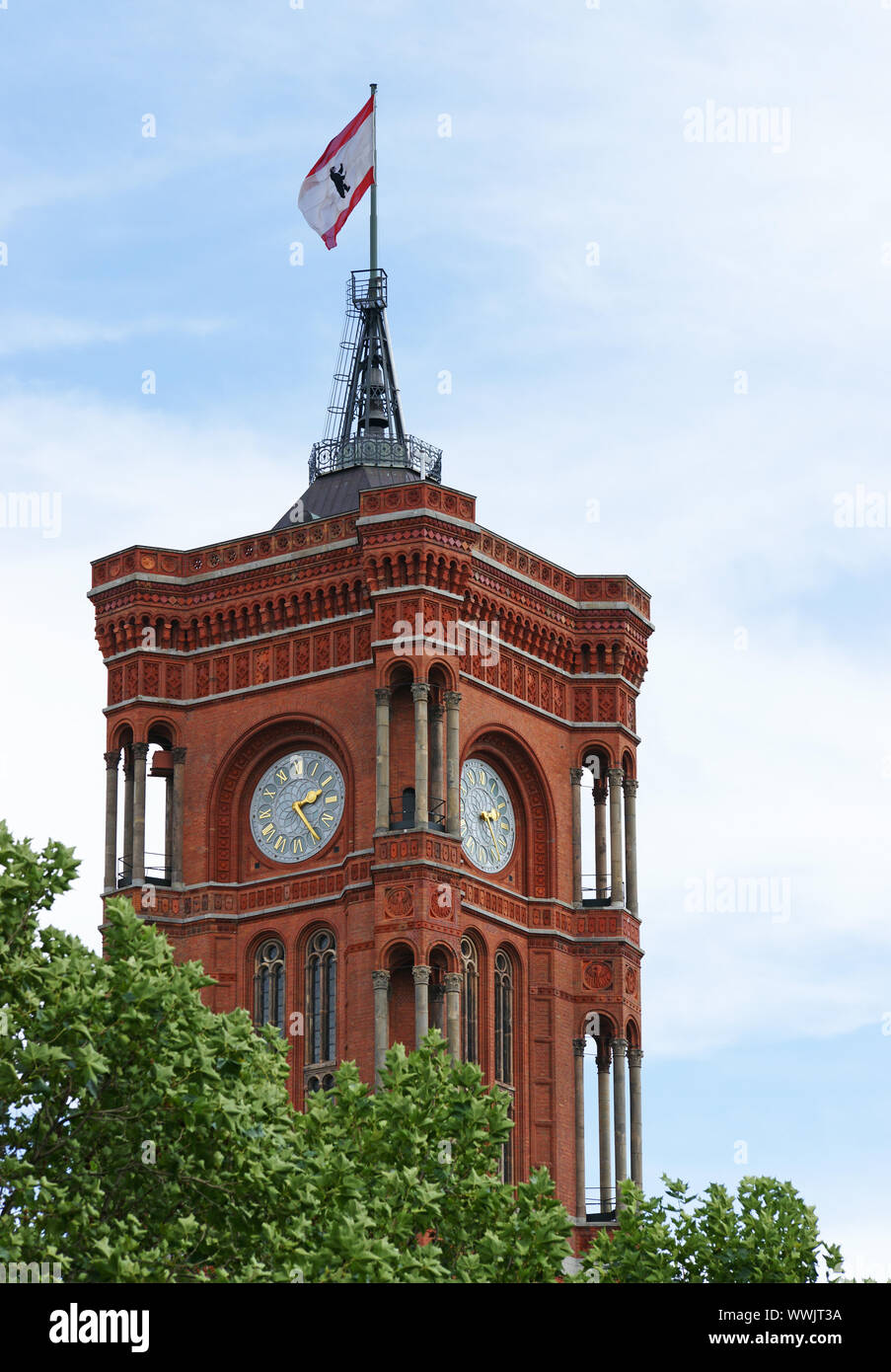 Red City Hall - Berlin Stock Photo - Alamy
