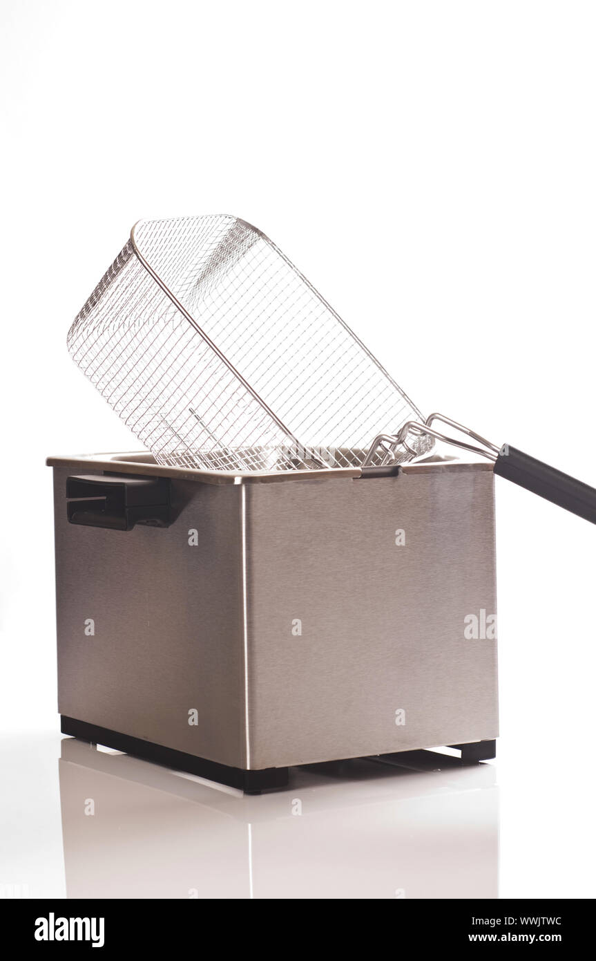 Stainless steel deep fryer Stock Photo - Alamy