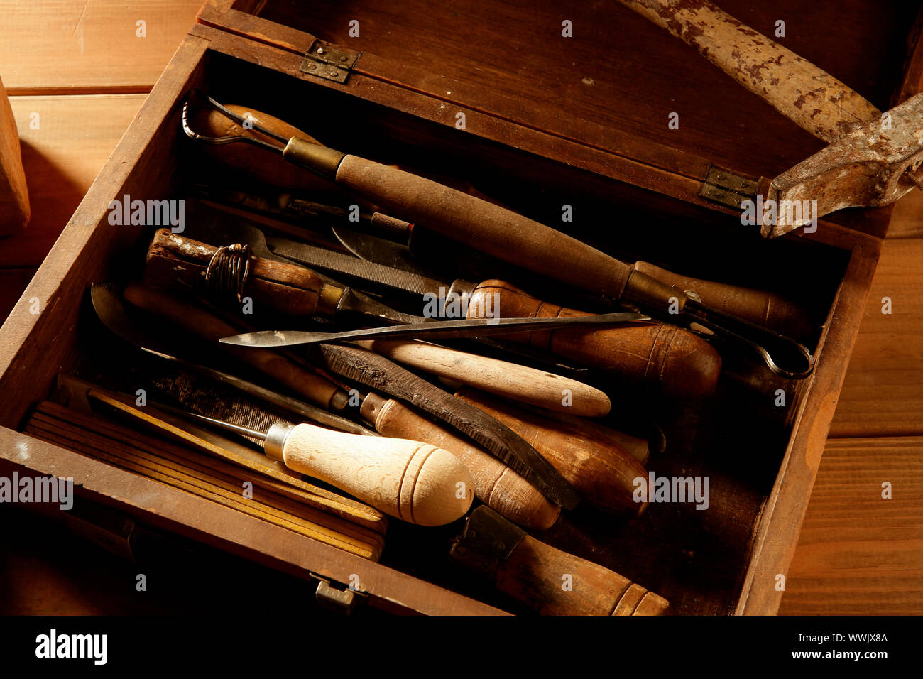 Woodcraft toolbox hi-res stock photography and images - Alamy
