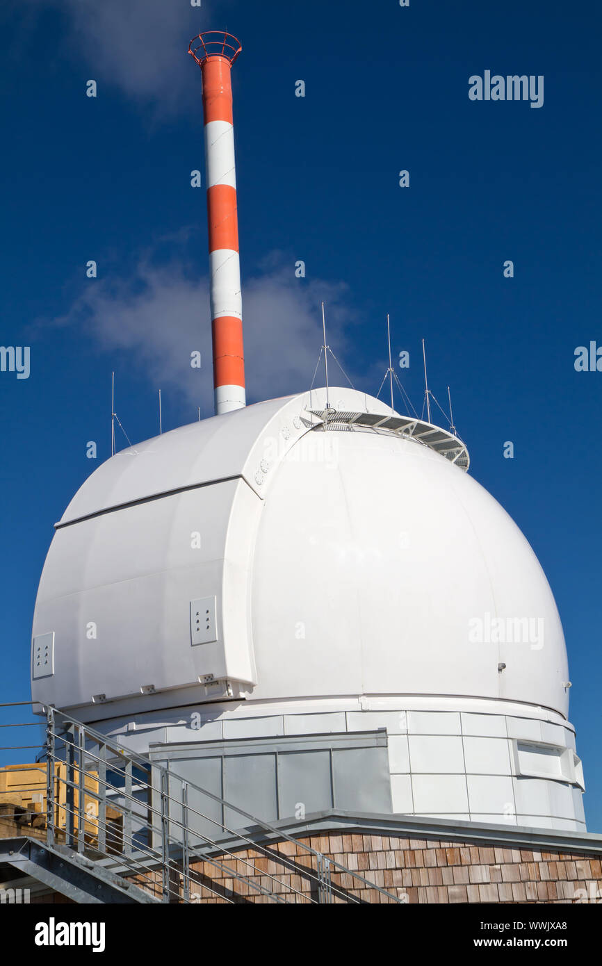 Observatory at a mountain summit in Bavaria Stock Photo - Alamy