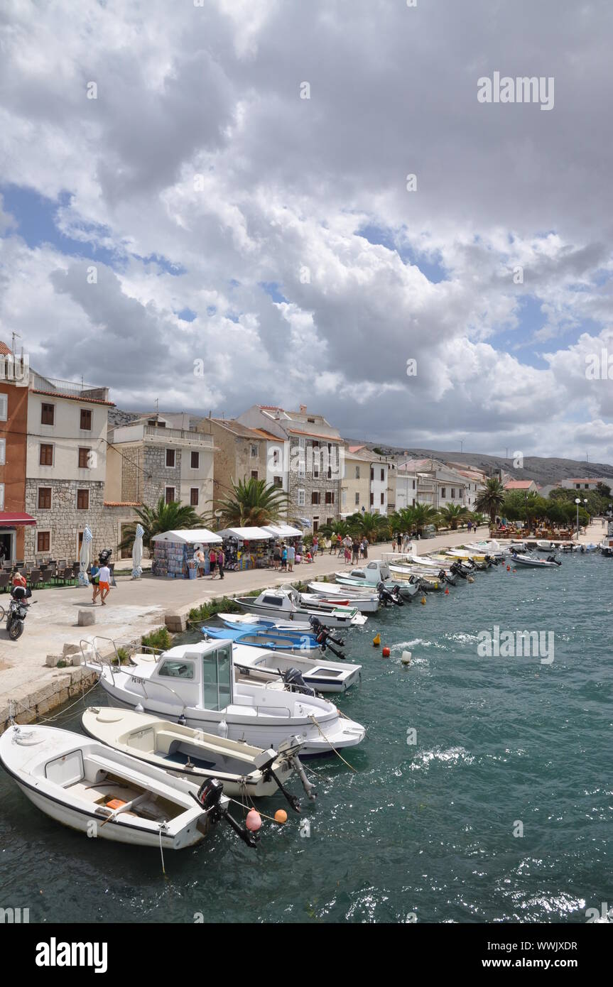 Pag on the island of Pag Stock Photo - Alamy
