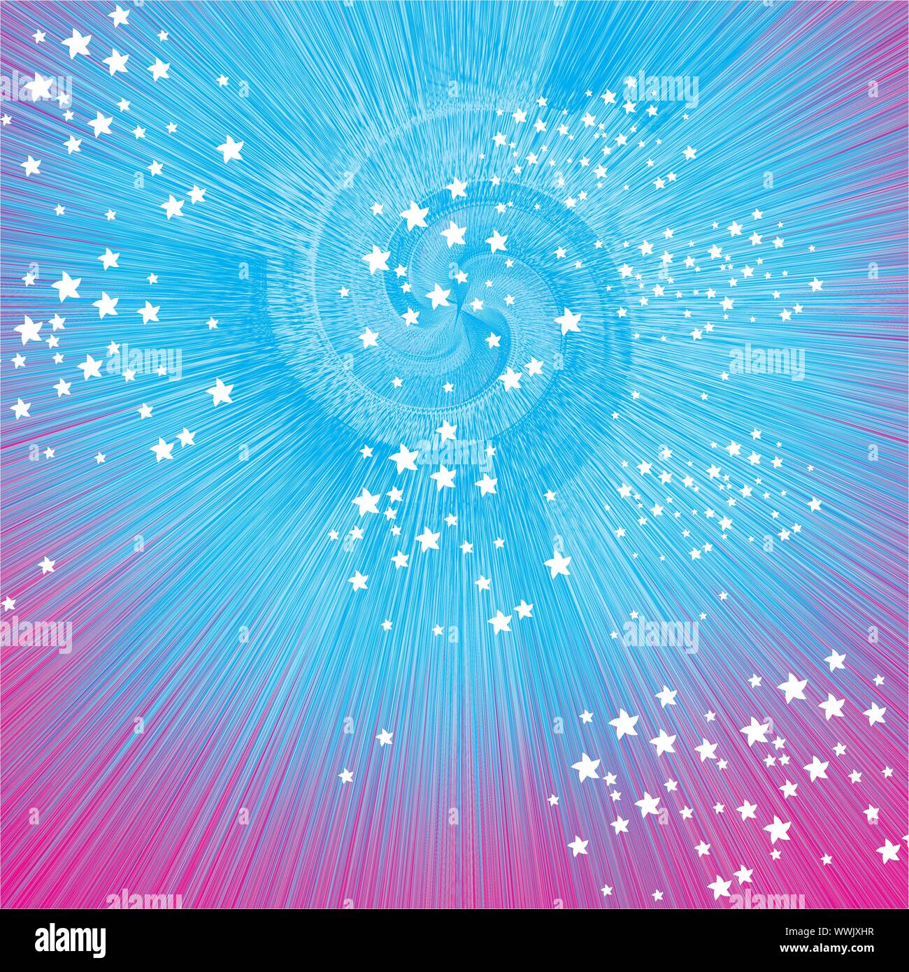 Spiral burst with stars Stock Vector Image & Art - Alamy