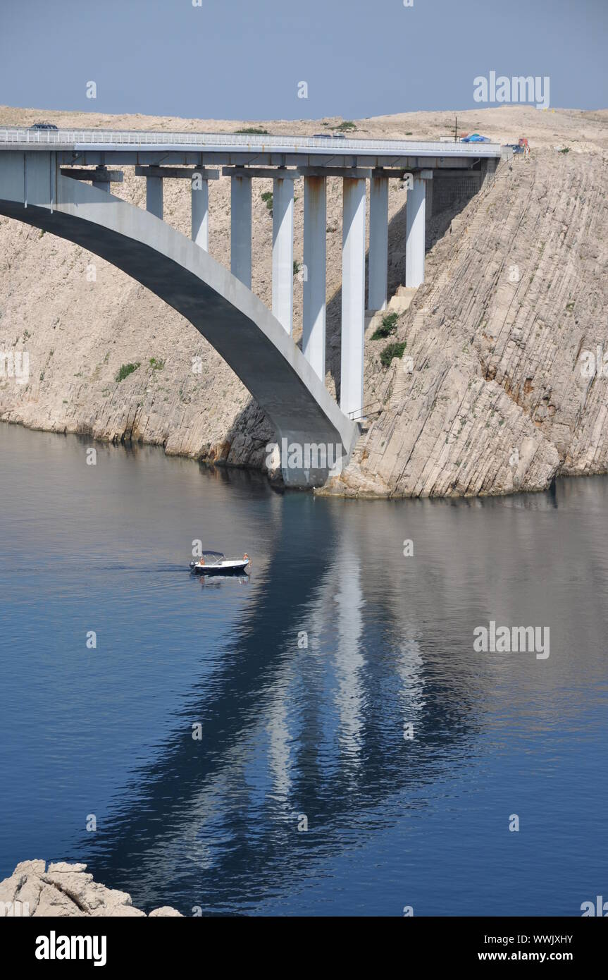 Fortress bridge, Pag, Croatia Stock Photo - Alamy