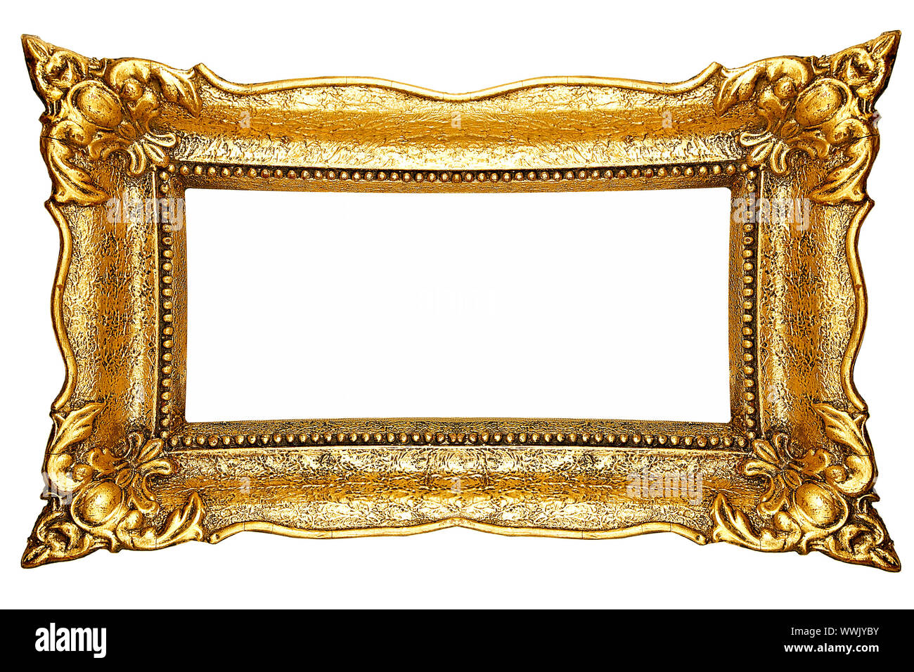 Old Gold Picture Frame Stock Photo - Alamy