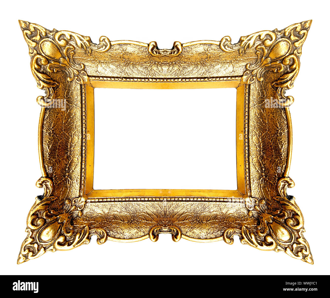 Old Gold Picture Frame Stock Photo - Alamy