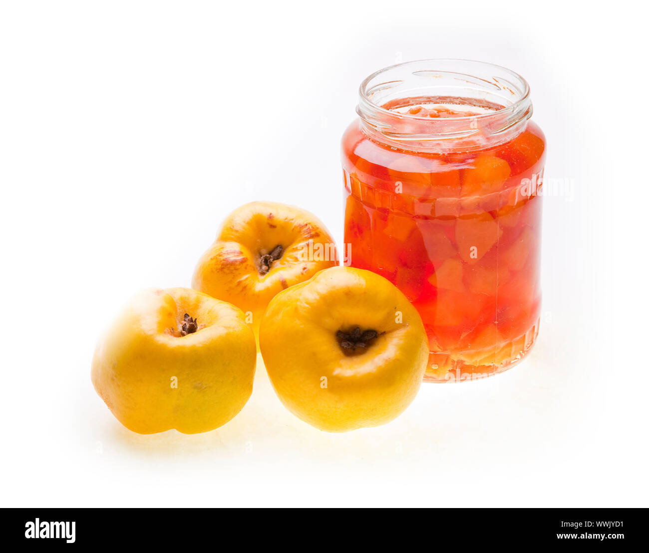 Quinces pear isolated on white background Stock Photo - Alamy