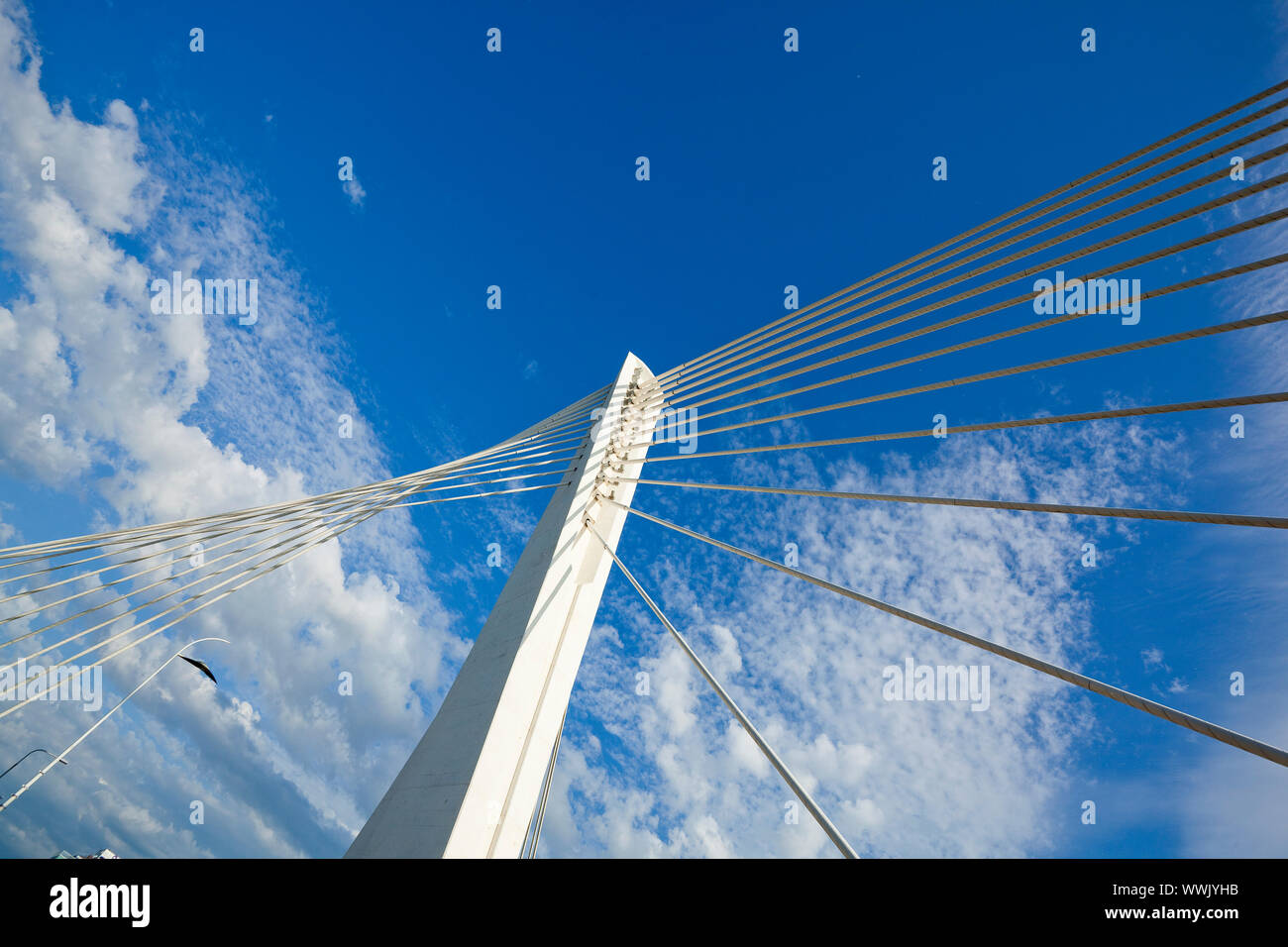 Abstract detail of Millennium bridge, Modern arhitectural construction ...