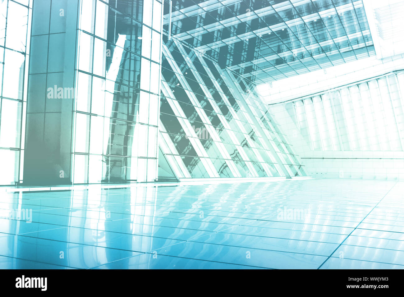 Blue Abstract Building Wallpaper Stock Photo - Alamy