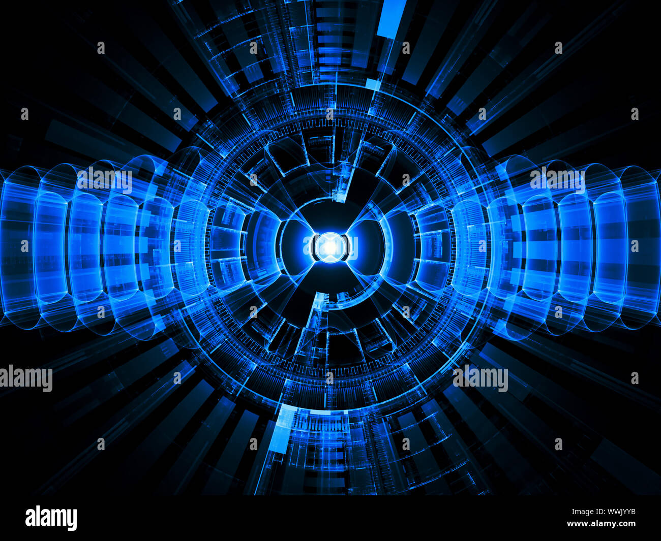 Arrangement of radial and circular geometric forms, dynamic shapes and ...