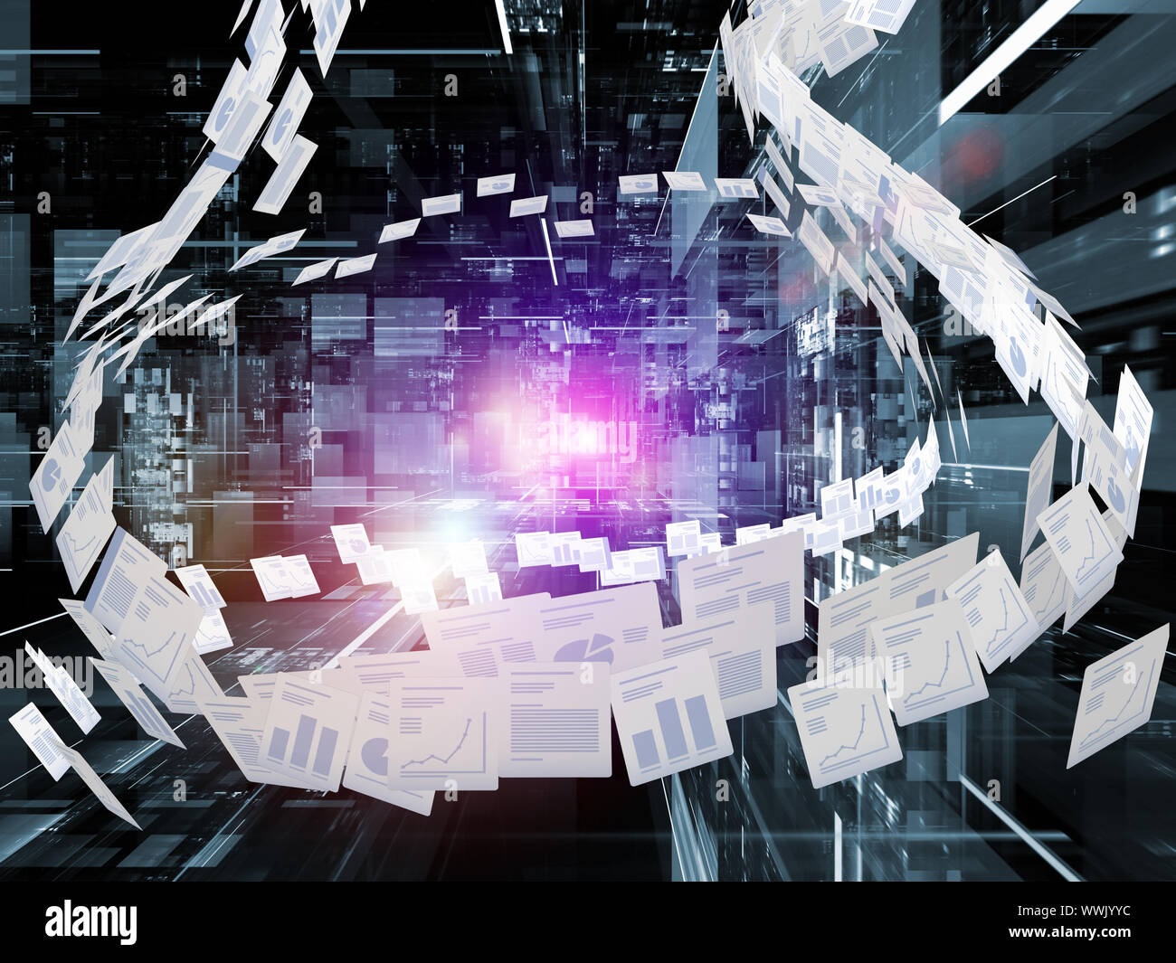 Interplay of documents and technological background in three ...