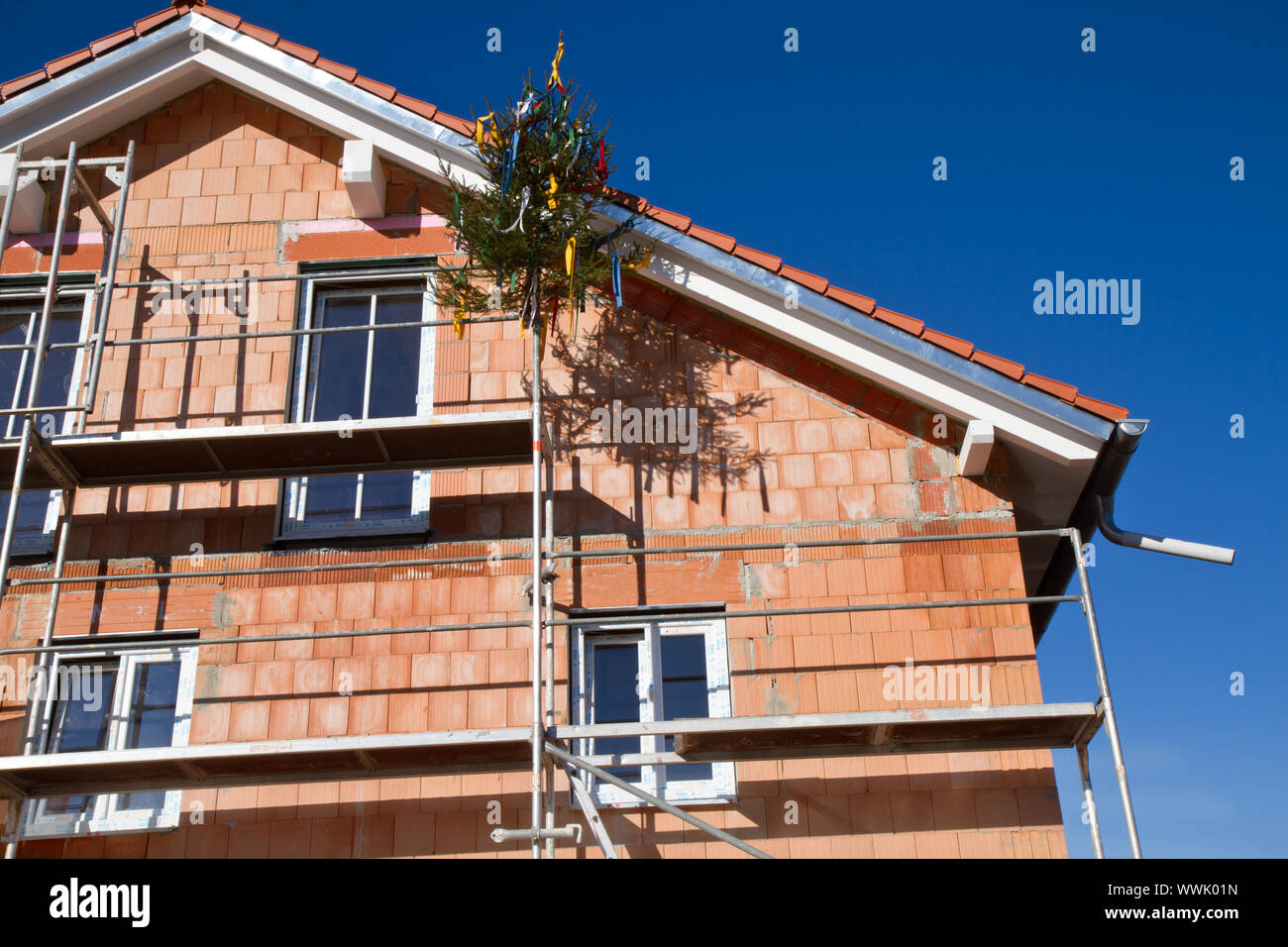 House building in Germany Stock Photo - Alamy