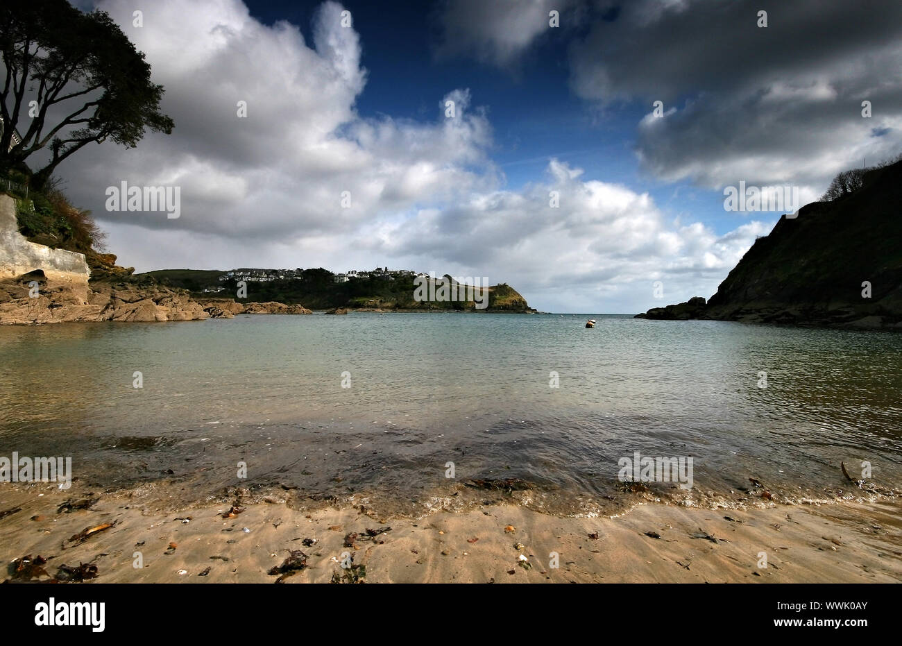 readymoney beach near fowey is directly below the house which was once ...