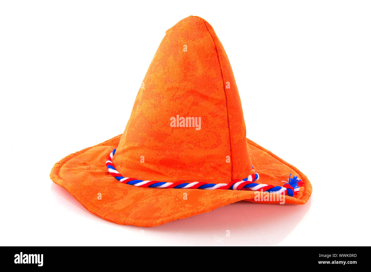 Dutch hat in traditional colors for sport supporters Stock Photo - Alamy